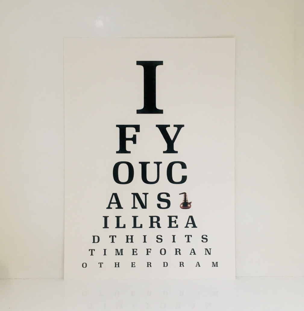 Whisky Eye Test Poster | Gift Shop, Prints, Posters & Plaques, Wee ...